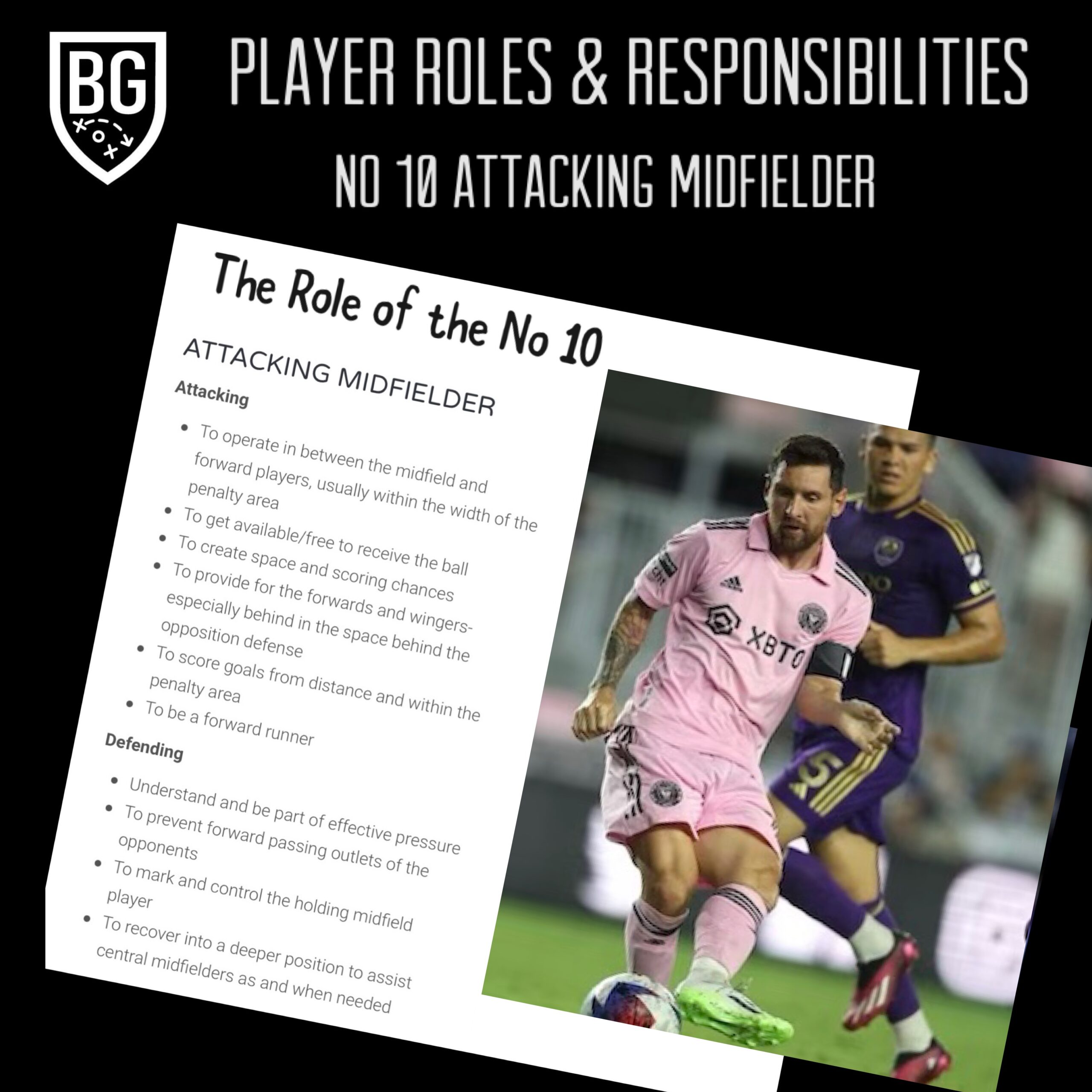 Attacking Midfielder the no 10 - Boys and men’s - Bill Gill Football ...