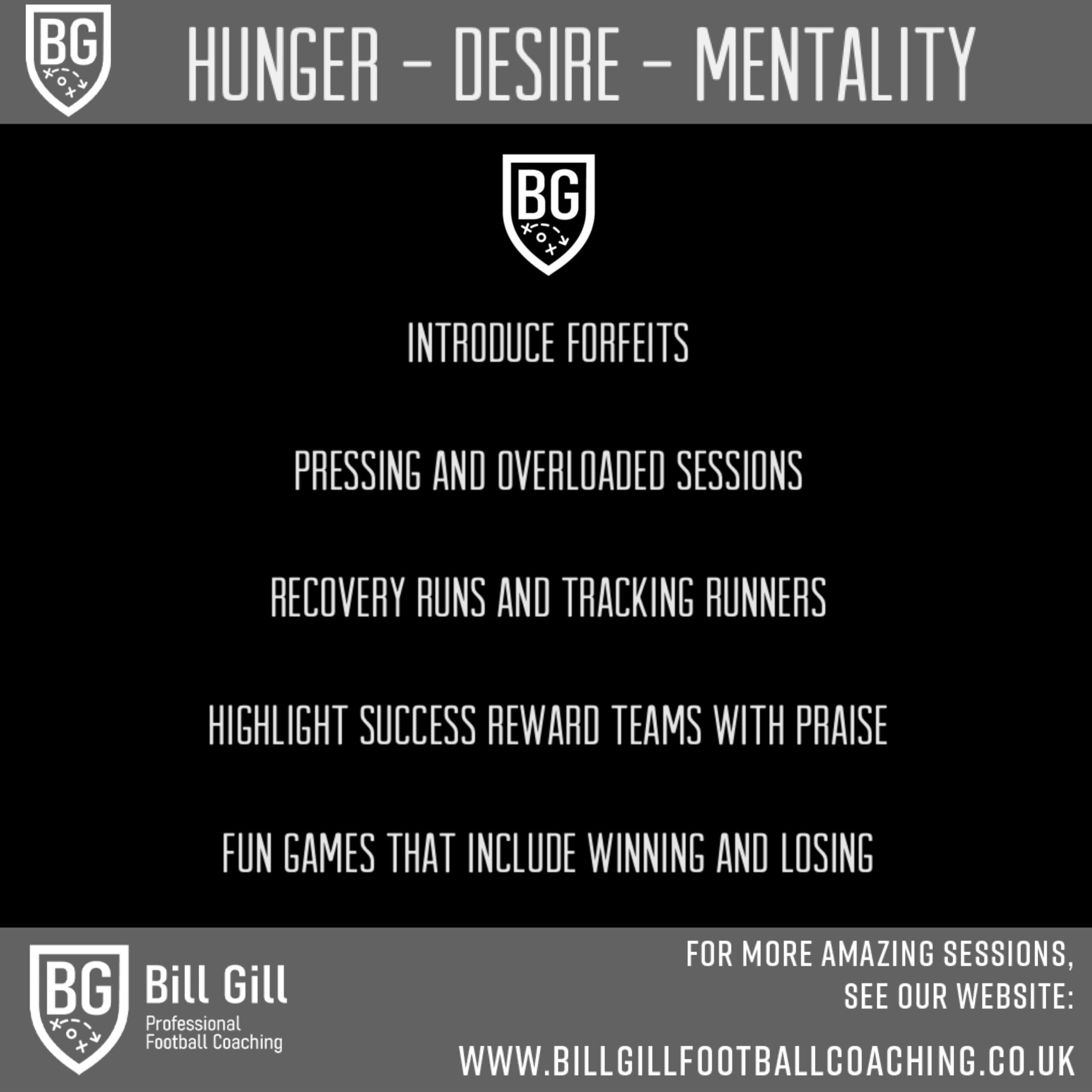 Hunger, Desire, Mentality 01.04.24 - Bill Gill Football Coaching